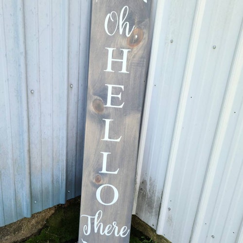 Farmhouse Hello There Welcome Sign Choose Your Size & Color - Etsy