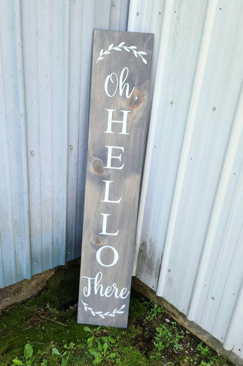 Farmhouse Hello There Welcome Sign Choose Your Size & Color - Etsy