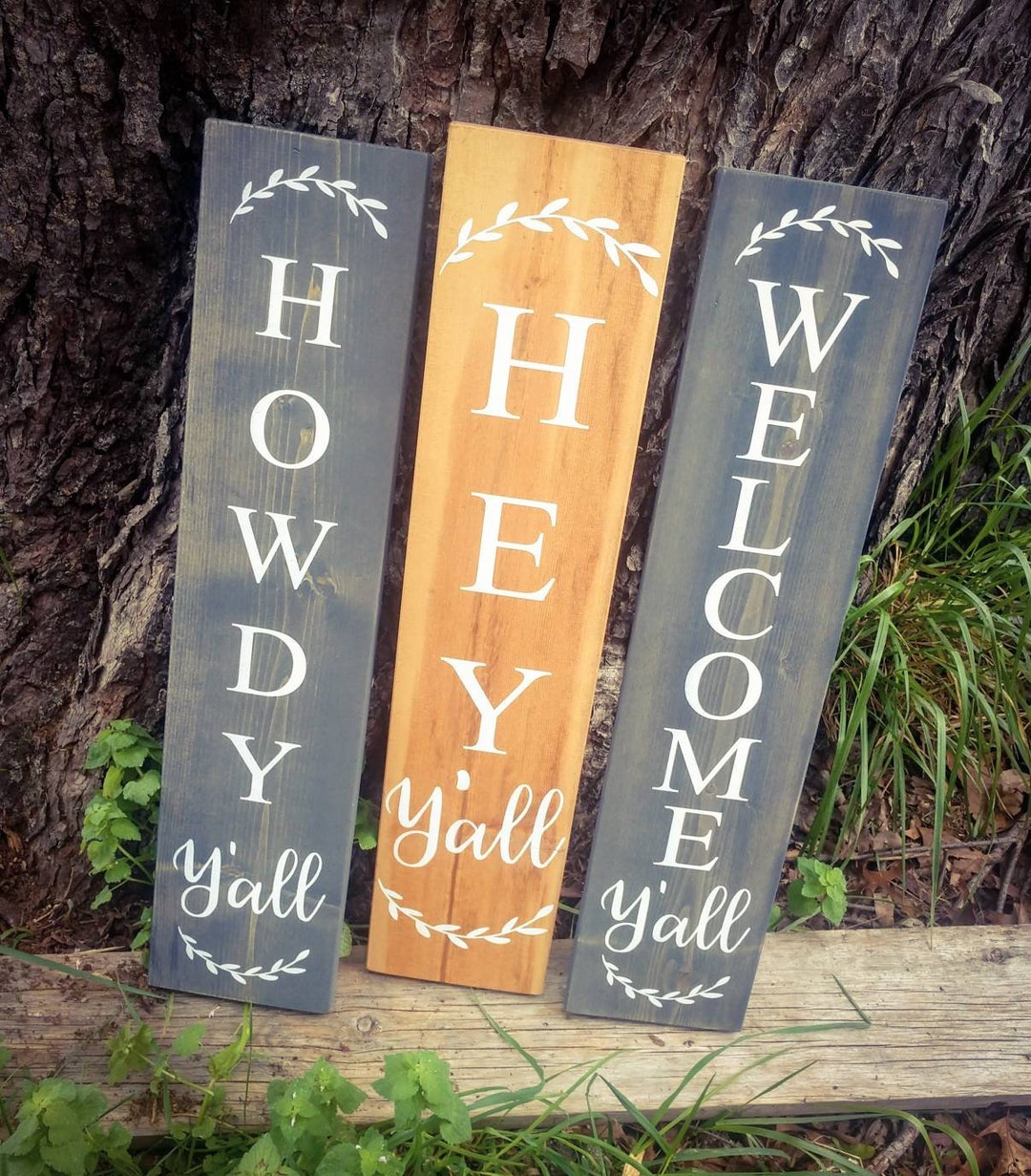 Farmhouse Welcome Sign Wooden Rustic Decor, Front Door Porch Entryway ...
