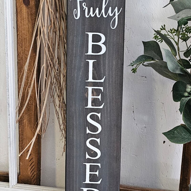 Wooden Blessed Sign - Etsy