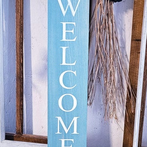 Farmhouse Welcome Sign - Choose Your Size / Color - Wooden Rustic Decor ...