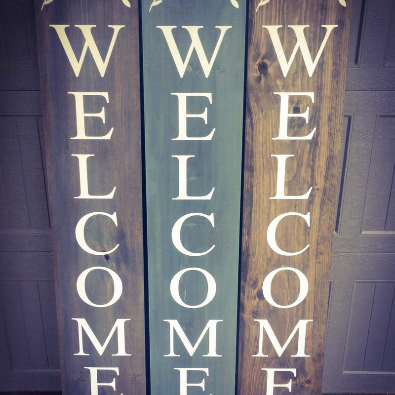 Vertical Welcome Svg - Etsy
