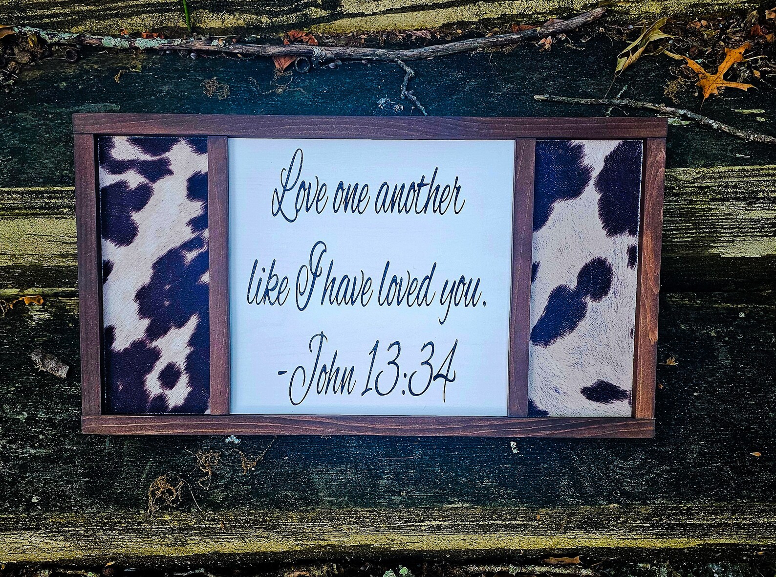 Custom Cowhide Welcome Sign Cow Print Sign Country Western Sign Decor ...