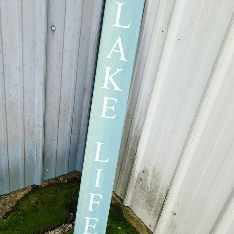 Vertical Lake Sign - Etsy