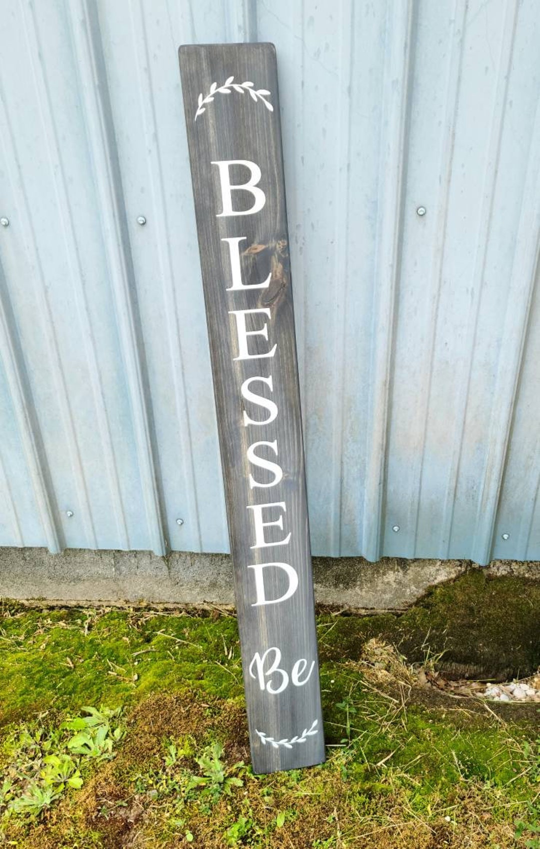 Farmhouse Blessed Be Welcome Sign 2/3/4/5 Feet Lengths - Wooden Rustic ...
