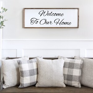 Get Cozy Welcome Sign, Entryway Sign, Personalized Custom Farmhouse ...
