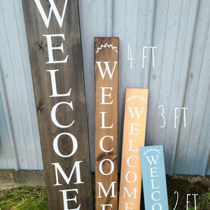 Farmhouse Welcome Sign, Wooden Rustic Decor, Front Door Porch Entryway ...