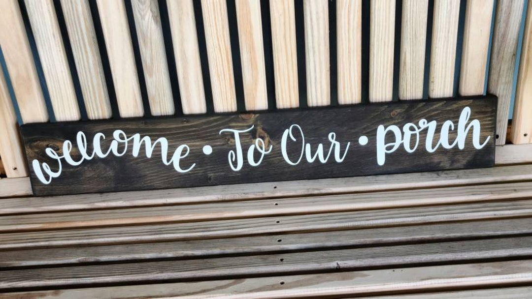 Farmhouse Welcome Sign, State Sign 2/3/4/5 Feet Lengths Wooden Rustic ...