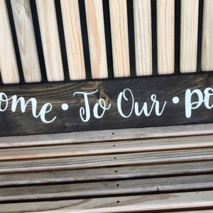 Farmhouse Welcome Sign, State Sign 2/3/4/5 Feet Lengths Wooden Rustic ...