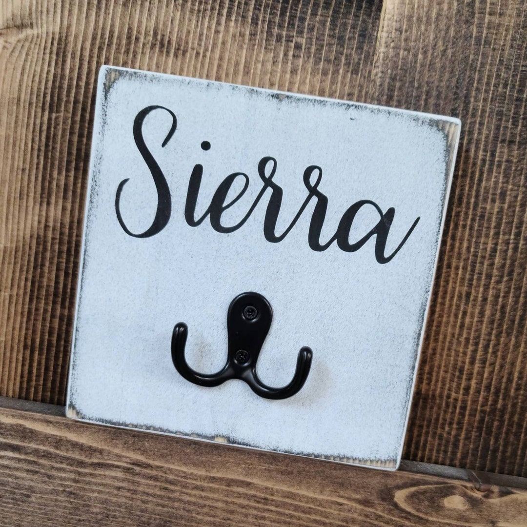 Farmhouse Wall Hook - Double Rustic Coat Hook, Towel Rack, Key Hook ...