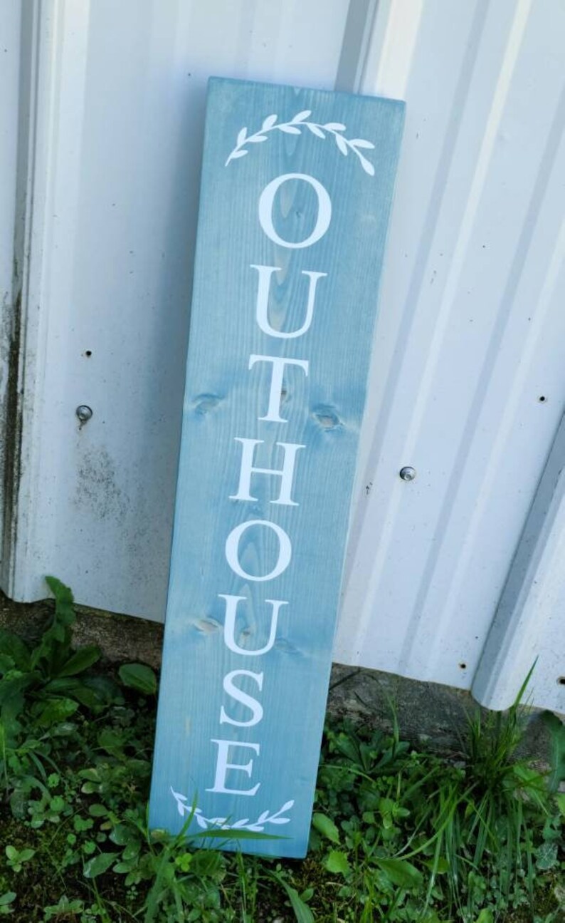 Farmhouse Outhouse Sign Bathroom Sign Washroom Sign Wooden | Etsy