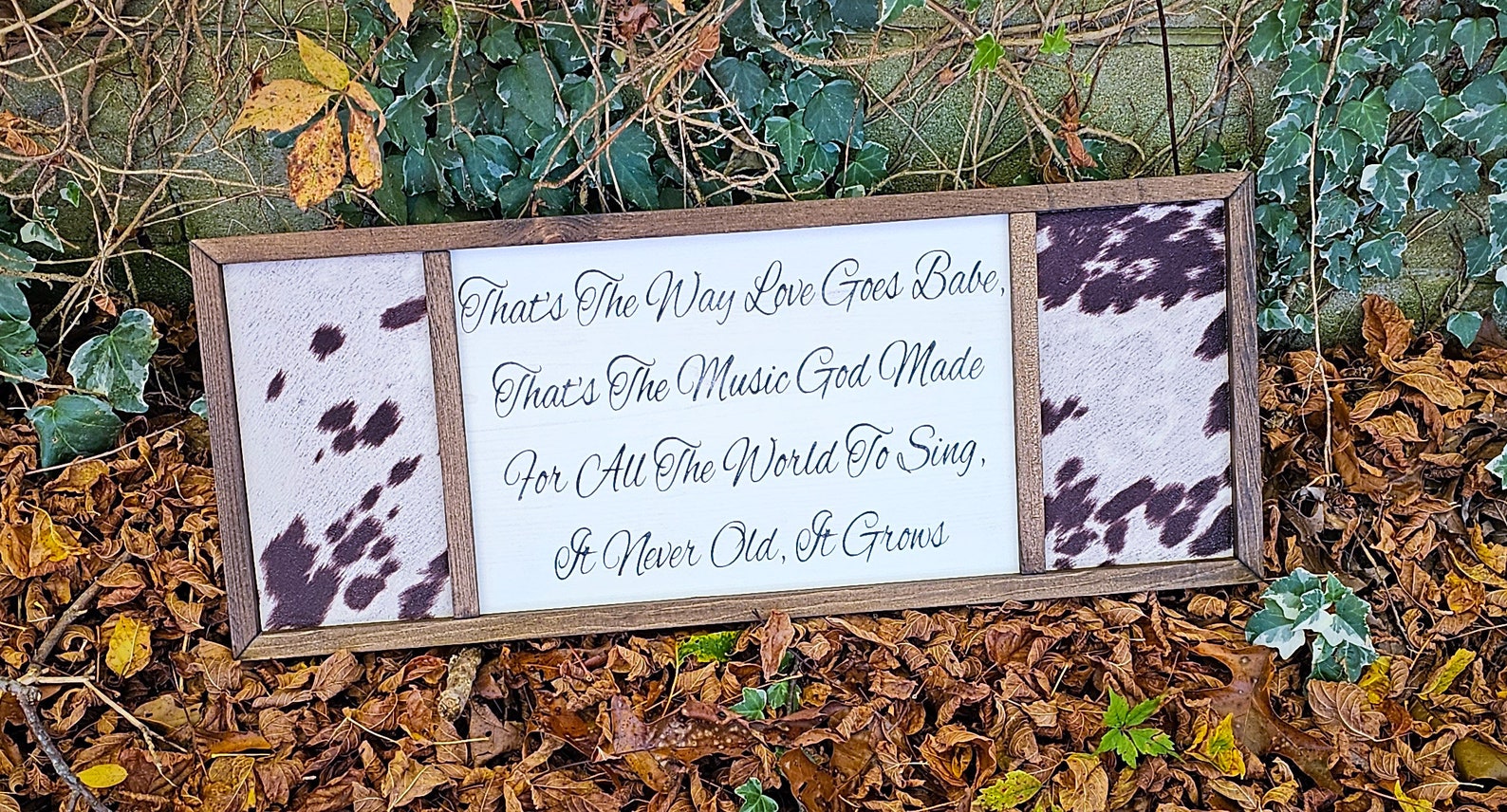 Custom Cowhide Welcome Sign Cow Print Sign Country Western Sign Decor ...