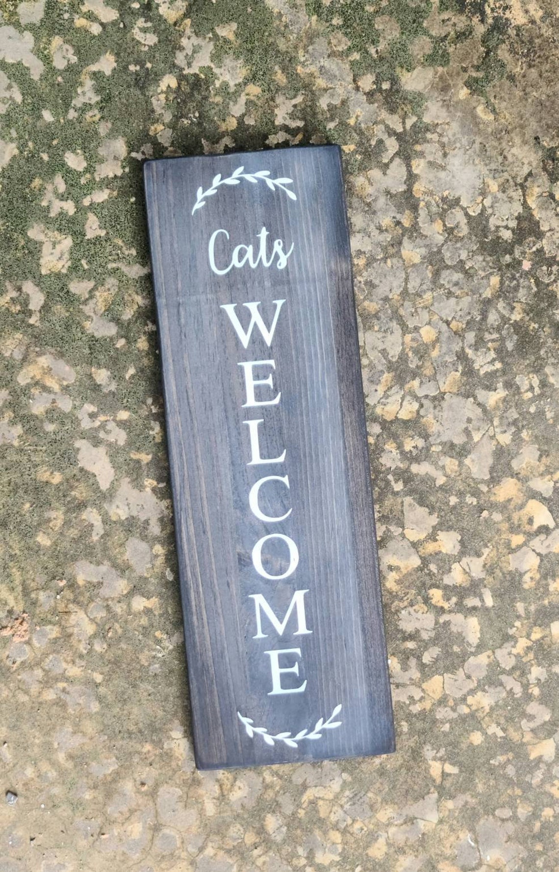 Custom Welcome Sign Cats Welcome Sign Cat Decor Wooden - Etsy