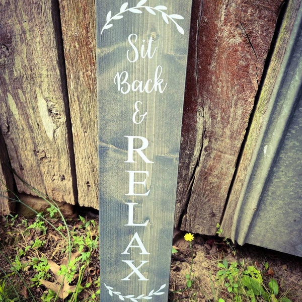 Relax Sign - Etsy