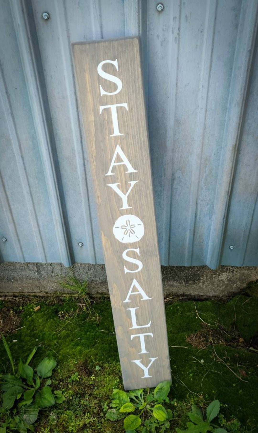 Stay Salty Beach Welcome Sign - Choose Your Size Color - Wooden Rustic ...