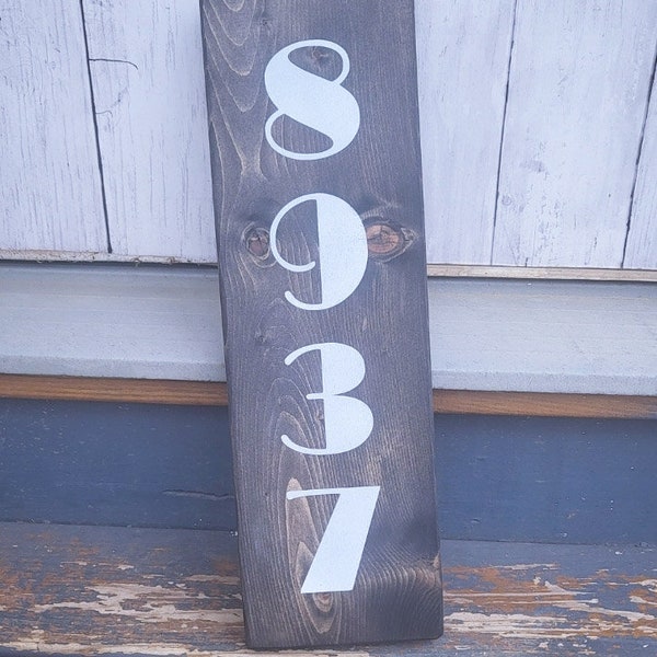 Rustic House Numbers - Etsy