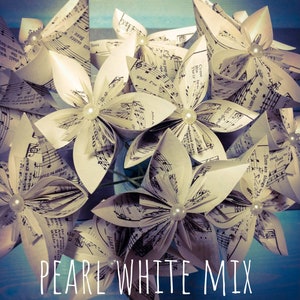 Book Letter Paper Flowers Music Notes Bouquet Farmhouse Decor - Etsy