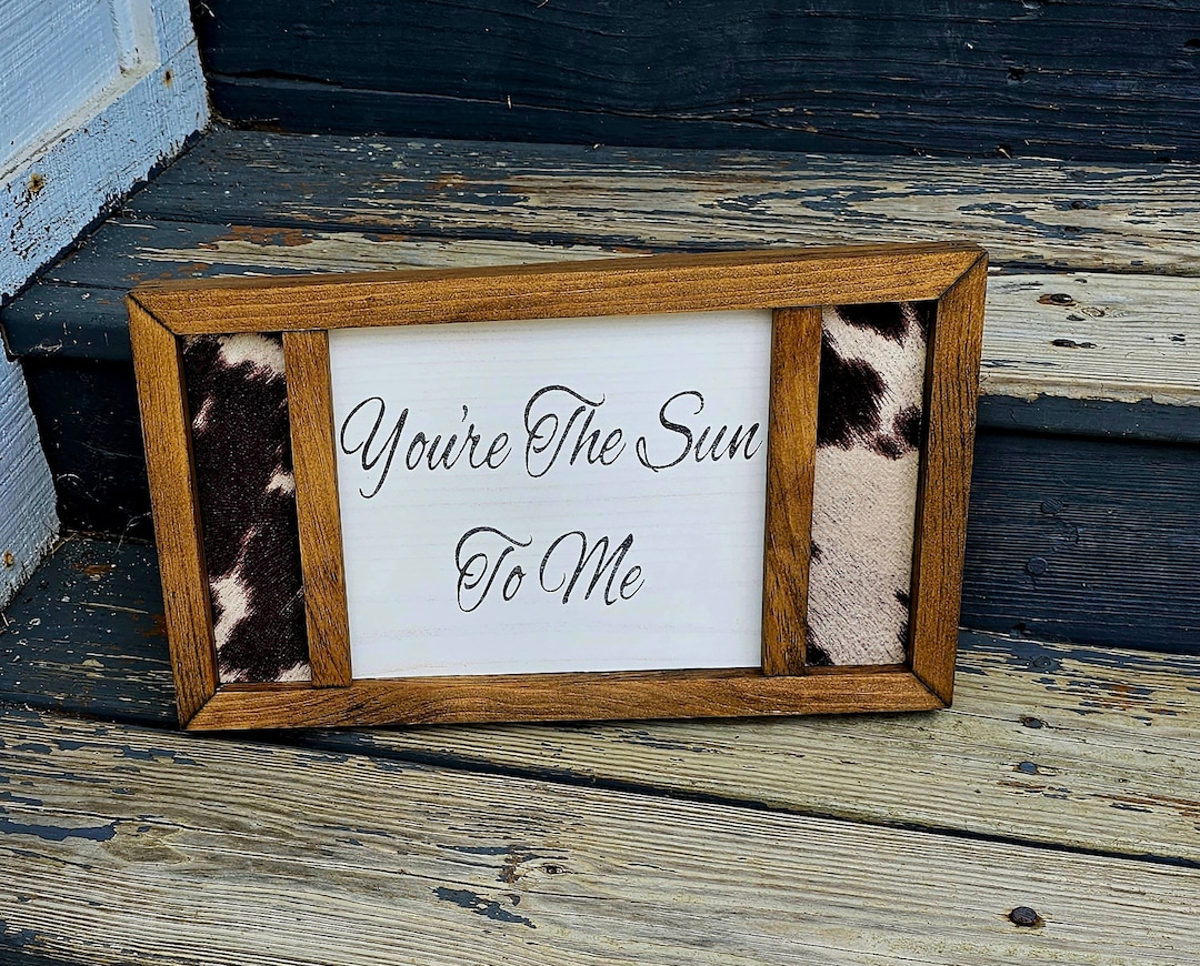 Custom Cowhide Welcome Sign Cow Print Sign Your Text - Etsy