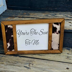 Custom Cowhide Welcome Sign Cow Print Sign Your Text - Etsy
