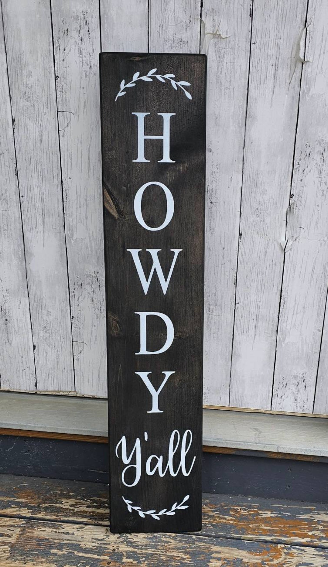 Farmhouse Howdy Y'all Welcome Sign, State Sign - Wooden Rustic Decor ...
