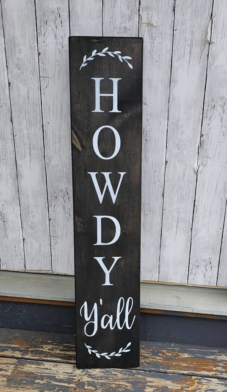 Farmhouse Howdy Y'all Welcome Sign State Sign Wooden - Etsy