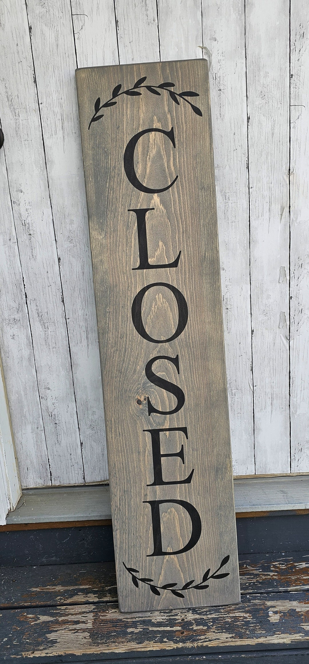 Open Closed Custom Sign - Choose Your Size & Color - Wooden Rustic ...
