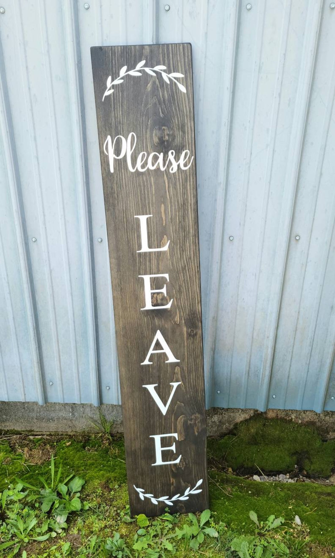 Farmhouse Please Leave Welcome Sign 2/3/4/5 Feet Lengths - Wooden ...