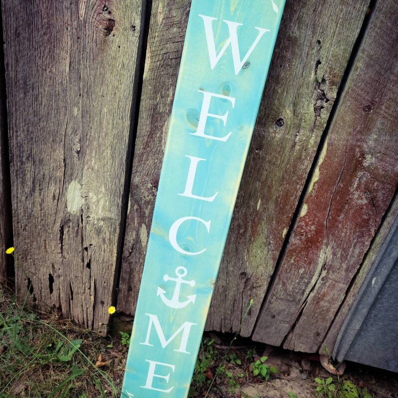 Wooden Anchor Sign - Etsy