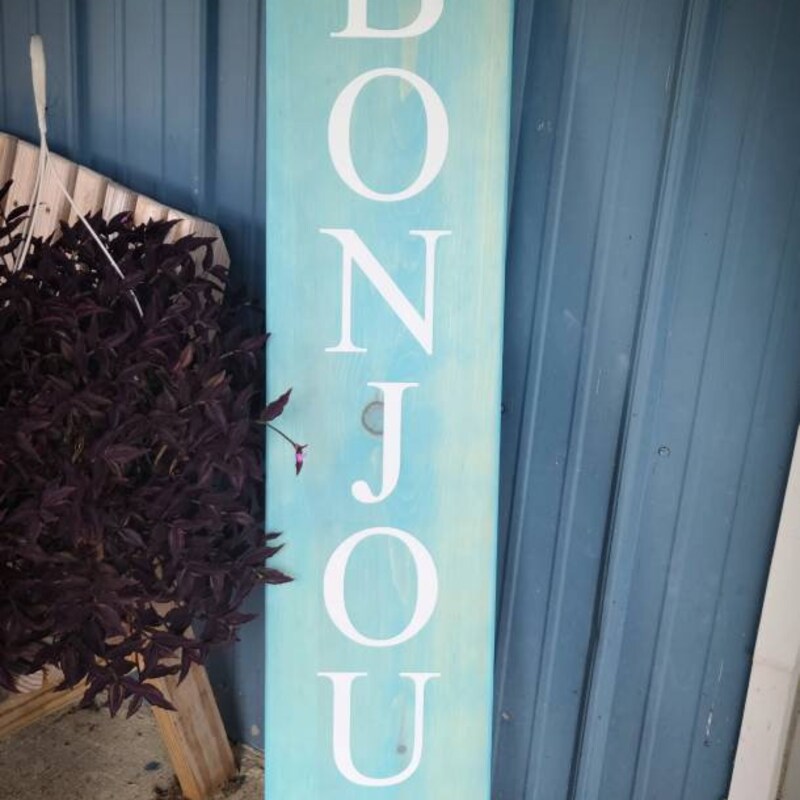 Bonjour Sign - Etsy