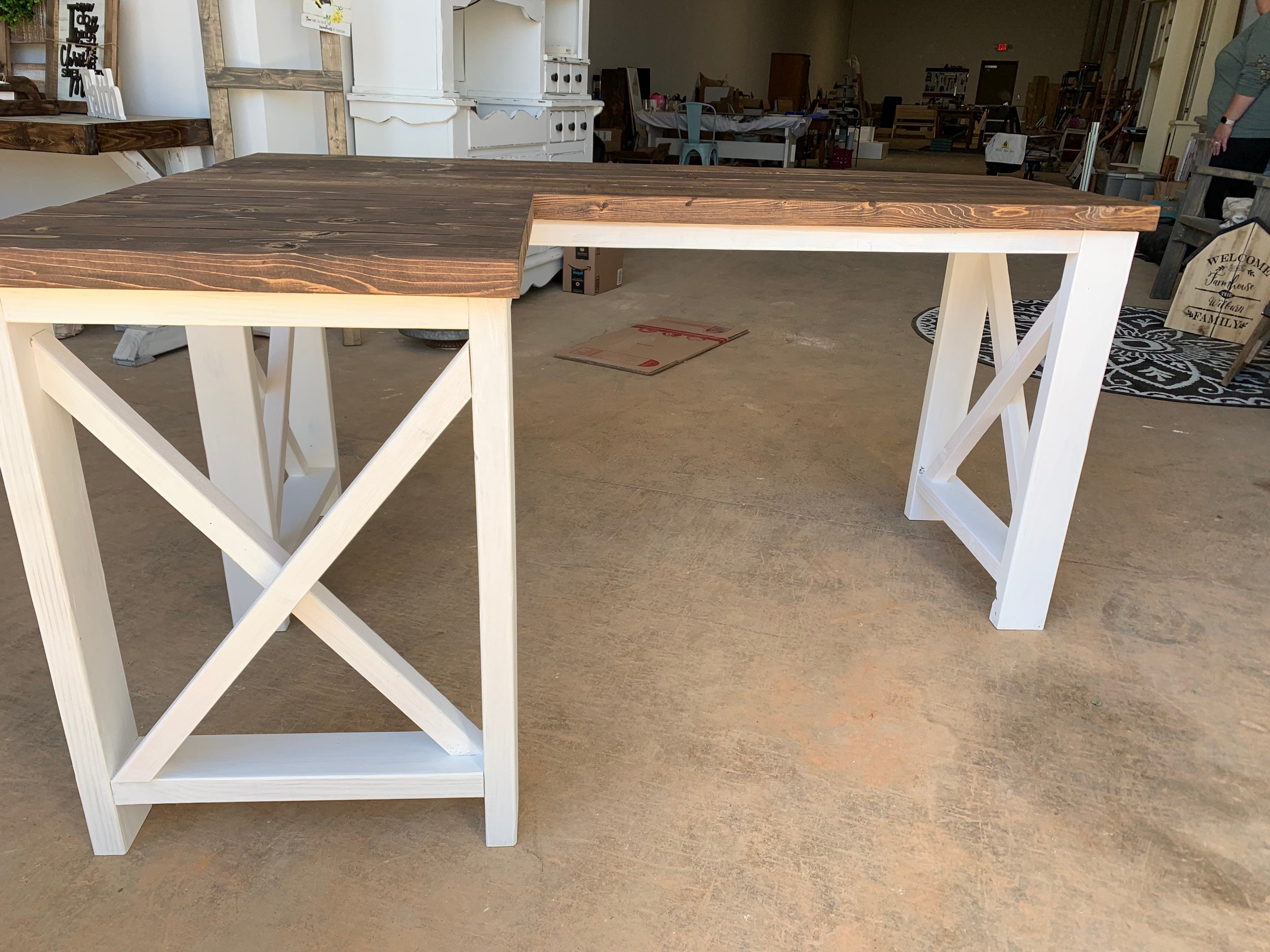 L shaped farmhouse desk farmhouse desk rustic desk | Etsy