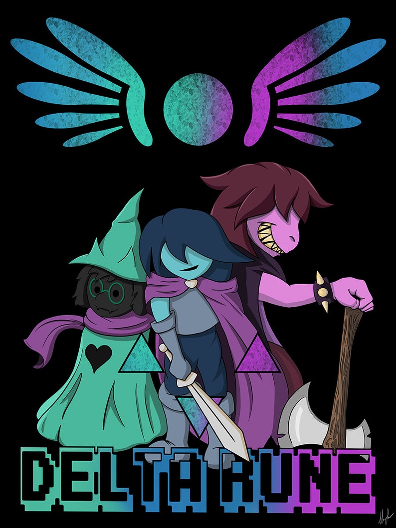 Delta Rune Unofficial Fan Art poster | Etsy