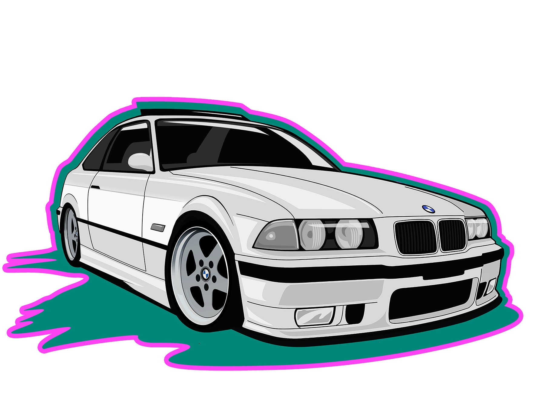Bavarian Legend ( BMW E36 M3 T-shirt ) - Etsy