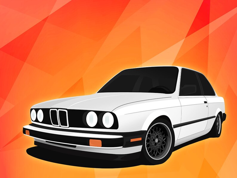 Bavarian Hero BMW E30 325i Art Print - Etsy