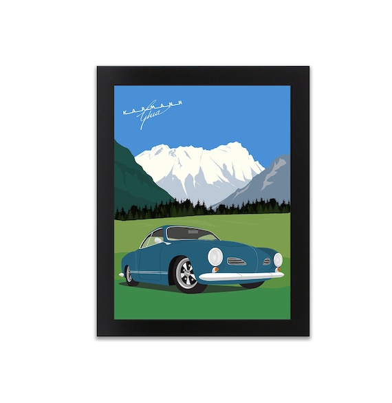 German Engineering Italian Design Karmann Ghia Art Print - Etsy