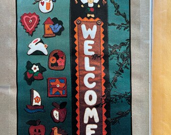 Quilted Welcome Sign - Etsy