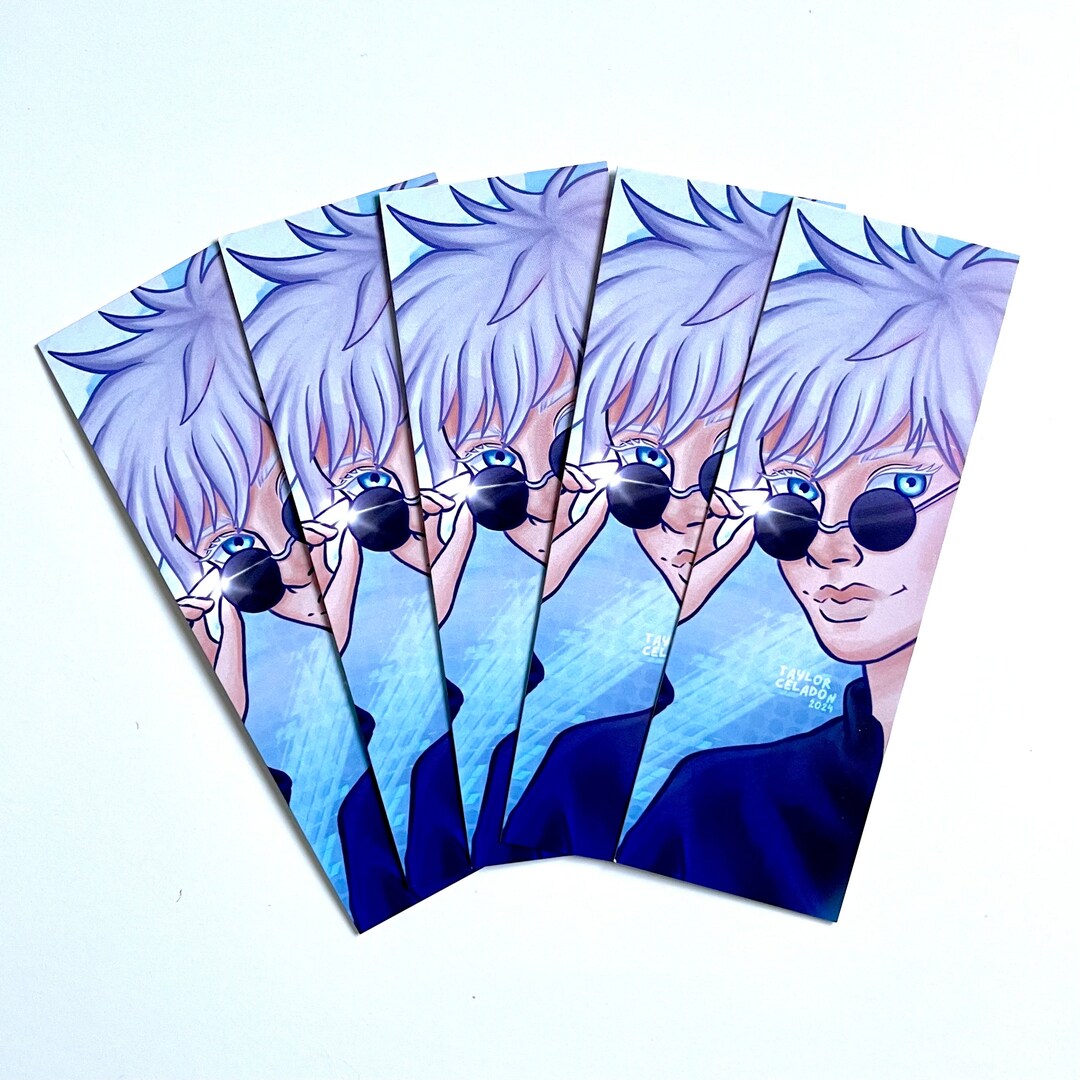 JJK Gojo Bookmark Manga Bookmark Gift for Book Lovers Bookish Gifts ...