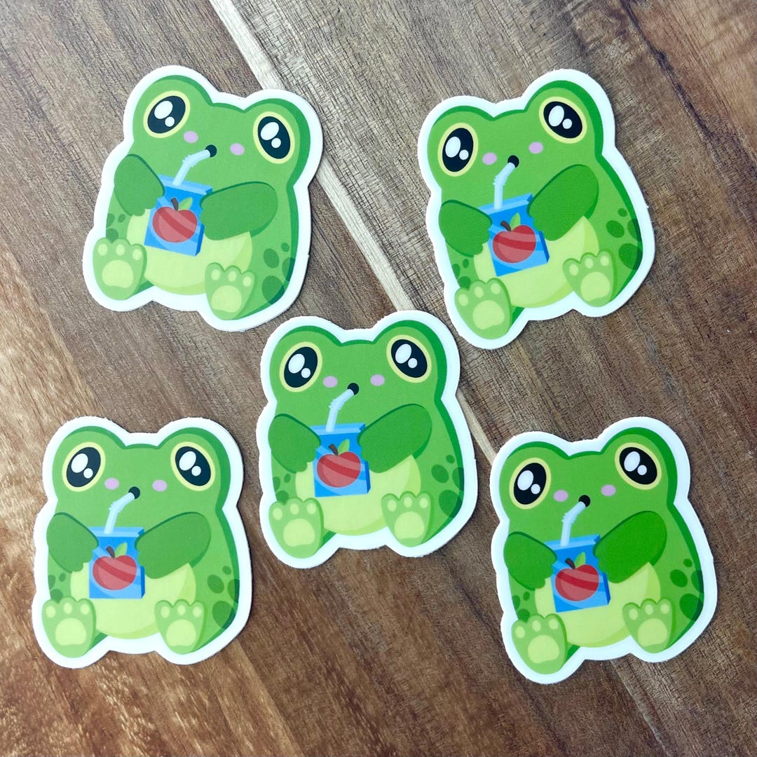 Frog Sticker | Juicebox Sticker | Kawaii Frog Sticker | Cute Frog ...