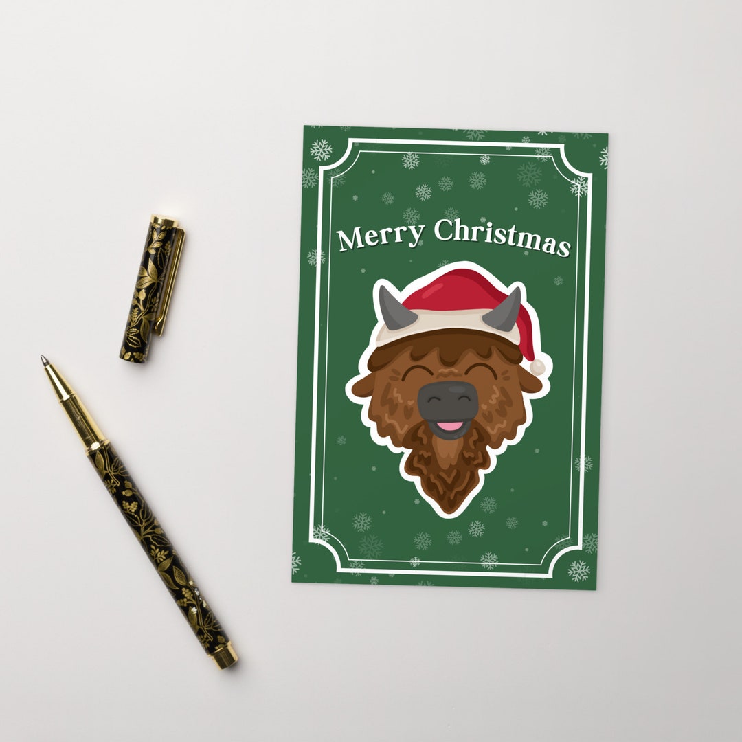 Holiday Art Print Postcard Christmas Postcard Holiday Etsy