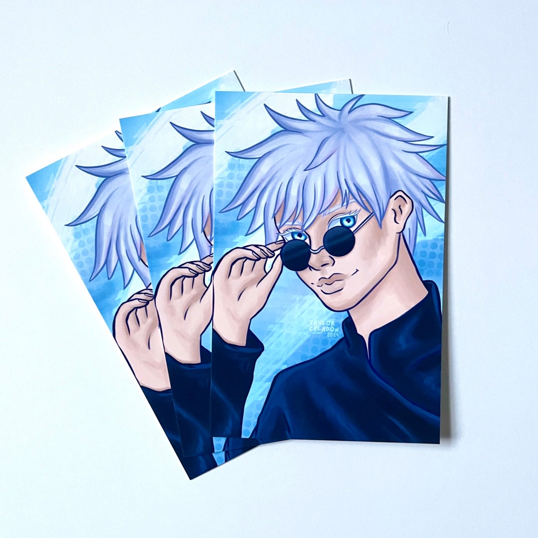 Gojo Jujutsu Kaisen Postcard Art Print | Postcard Art Print | Gift for ...