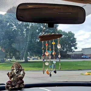 Car Mirror/ Small Window Suncatcher, Boho Unique Bead/driftood ...