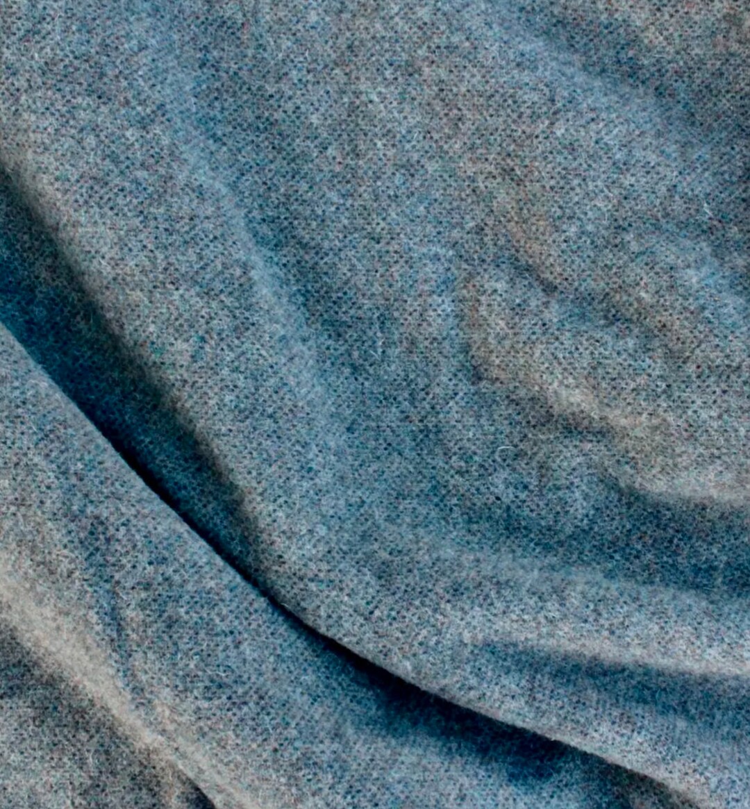 Steel Blue Green 100% Wool Fat Quarter - Etsy