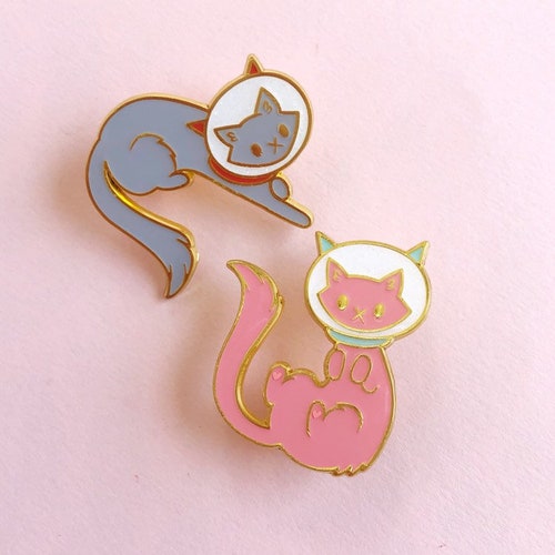 Gold Satellite Lapel Pin CC210G Science and Space Pins for - Etsy