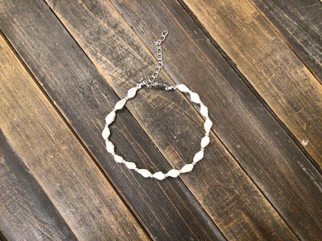 Small, Spiral,shell, Seashell, Anklet - Etsy