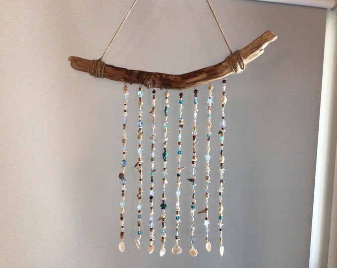 Beach Shell, Wind Chime, Sun Catcher, Wall Hanging - Etsy