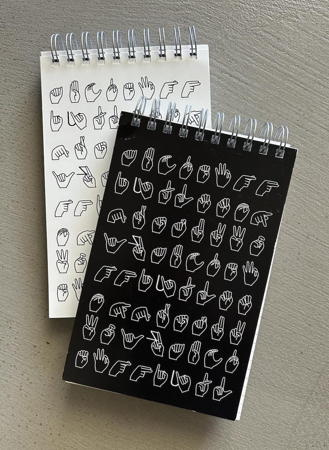 ASL Alphabet Spiral Notebook - Etsy
