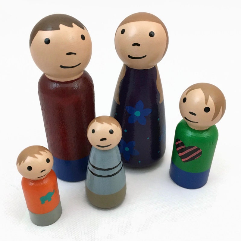 Peg People Family - Etsy