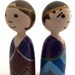 Wooden Finger Puppets - King and Queen - Peg Doll Puppets -ready to ...