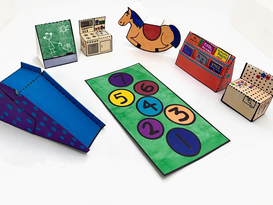 Peg Doll Printable Playset - DIGITAL DOWNLOAD - Playroom - Etsy