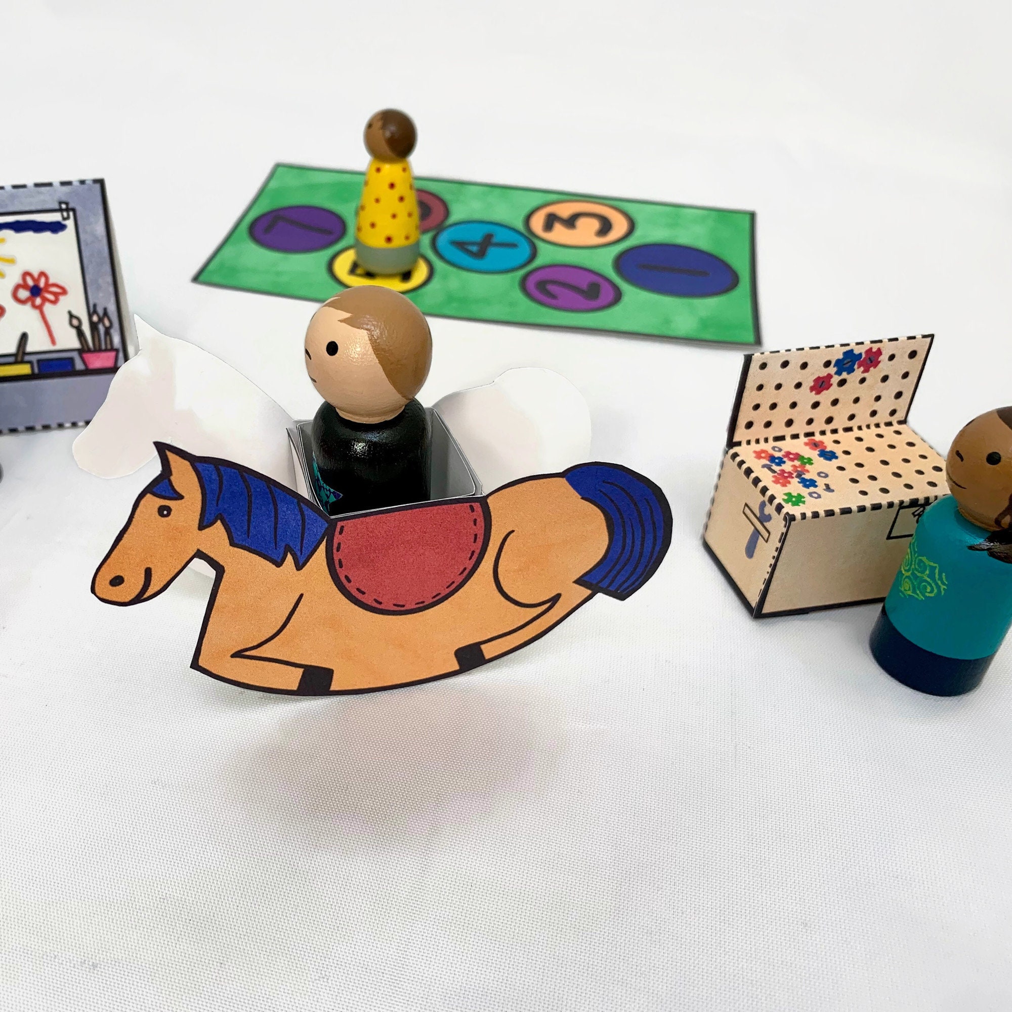 Peg Doll Printable Playset DIGITAL DOWNLOAD Playroom | Etsy