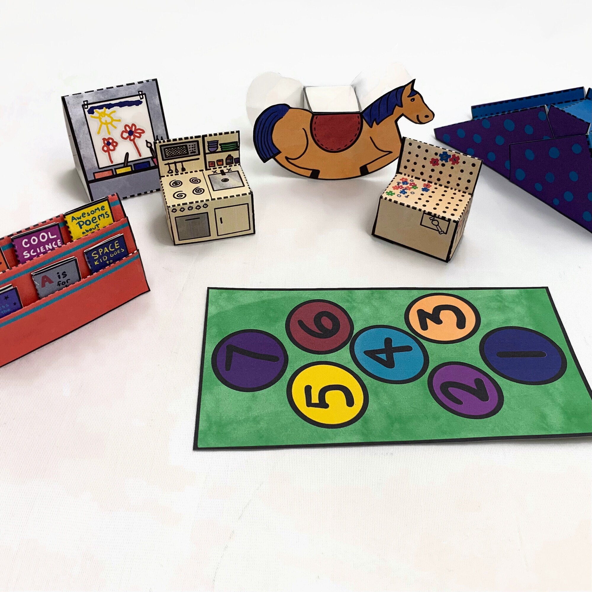 Peg Doll Printable Playset DIGITAL DOWNLOAD Playroom - Etsy